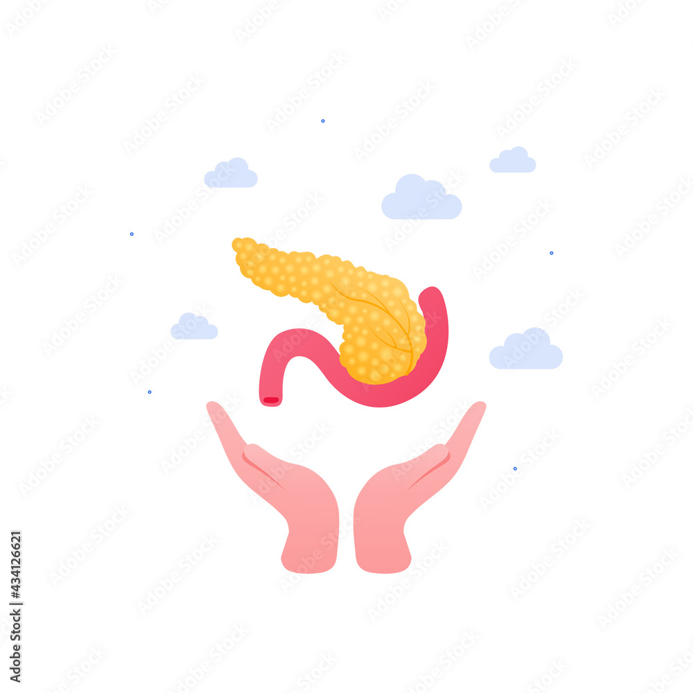 Gastroenterology and surgery concept. Vector flat medical illustration ...