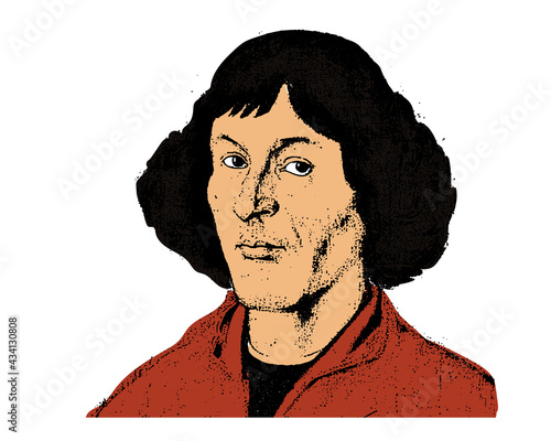 Plakat Nicolaus Copernicus , Mikołaj Kopernik ,Niclas Koppernigk ...
