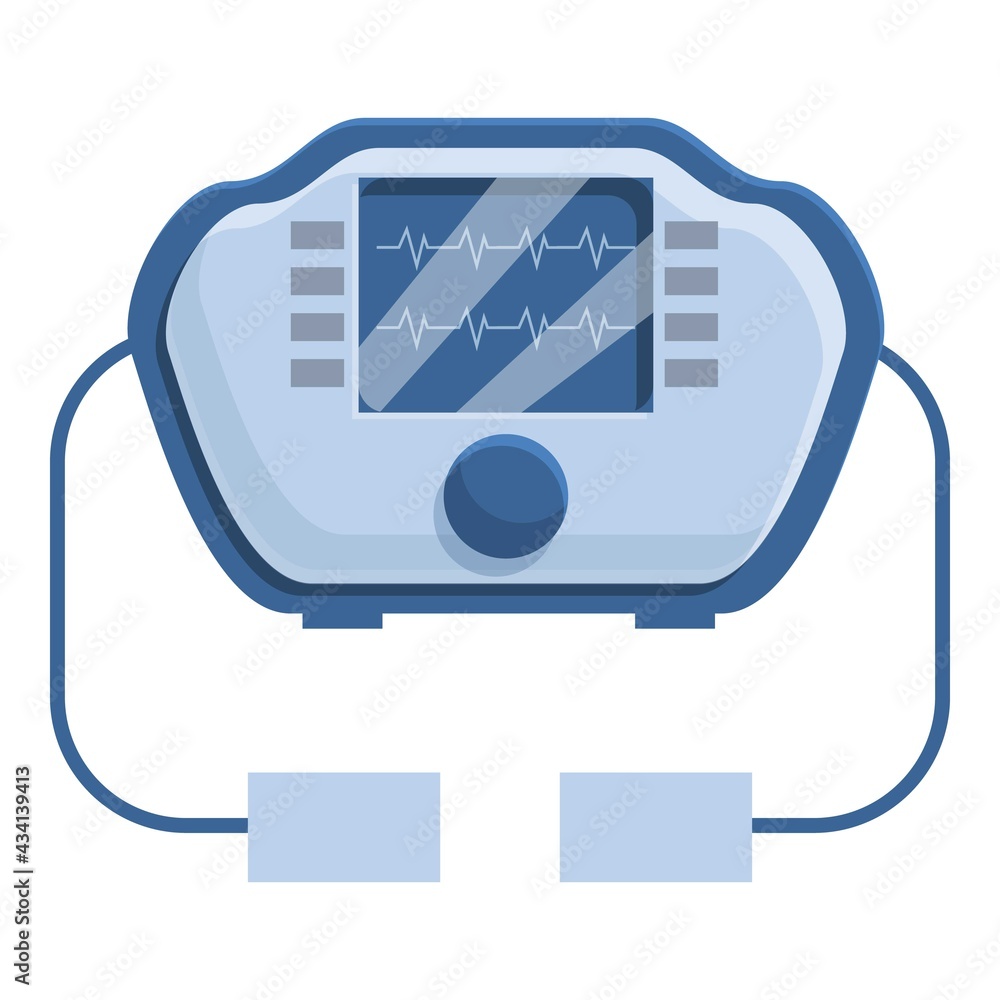 Automated defibrillator icon. Cartoon of Automated defibrillator vector ...