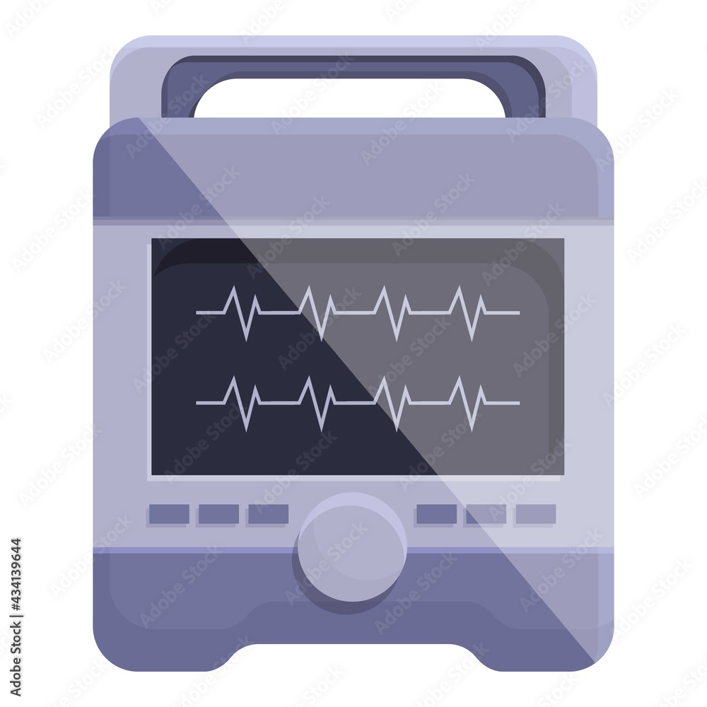 Patient defibrillator icon. Cartoon of Patient defibrillator vector ... Patient defibrillator icon. Cartoon of Patient defibrillator vector ...