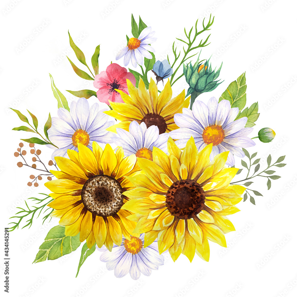 Sunflower Bouquet Clip Art