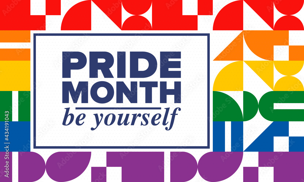 LGBTQIA Pride Month in June. Lesbian Gay Bisexual Transgender ...