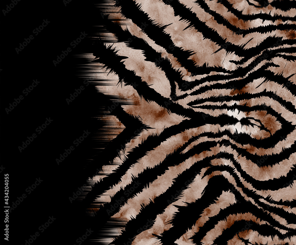 Seamless tiger and zebra texture Stock Illustration | Adobe Stock