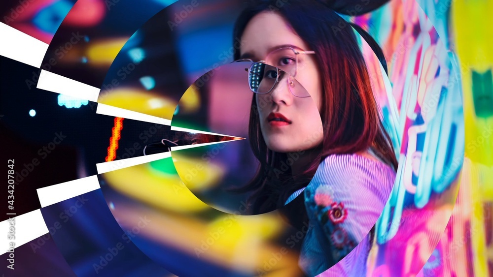 Cut Transition Clock Stock Template | Adobe Stock