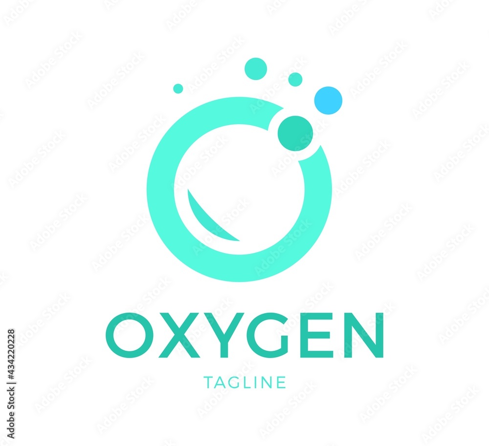 oxygen vector logo template design Stock Vector | Adobe Stock