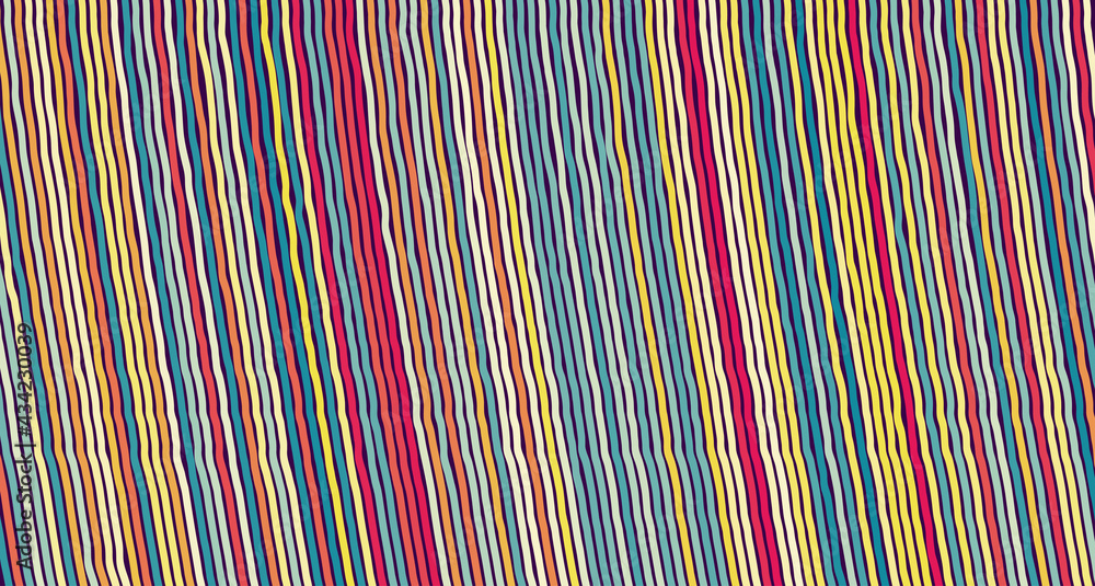 Irregular vertical lines pattern in perspective. Geometric wallpaper ...