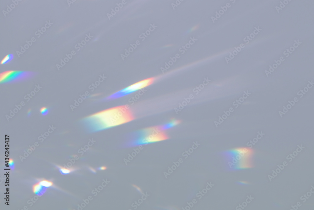 Blurred rainbow light refraction texture overlay effect for photo and ...