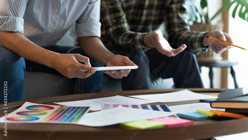 Designer brainstorming application for mobile Creative digital. user ...