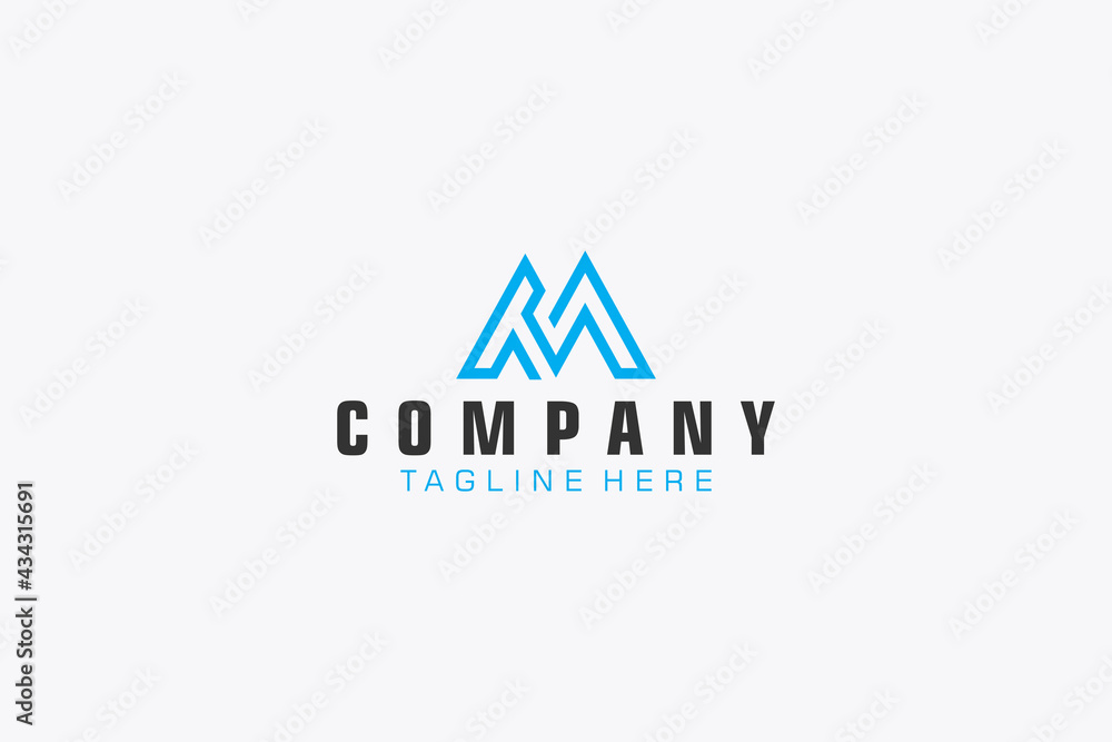 Abstract Initial Letter TM Logo. Usable for Business, Technology and ...