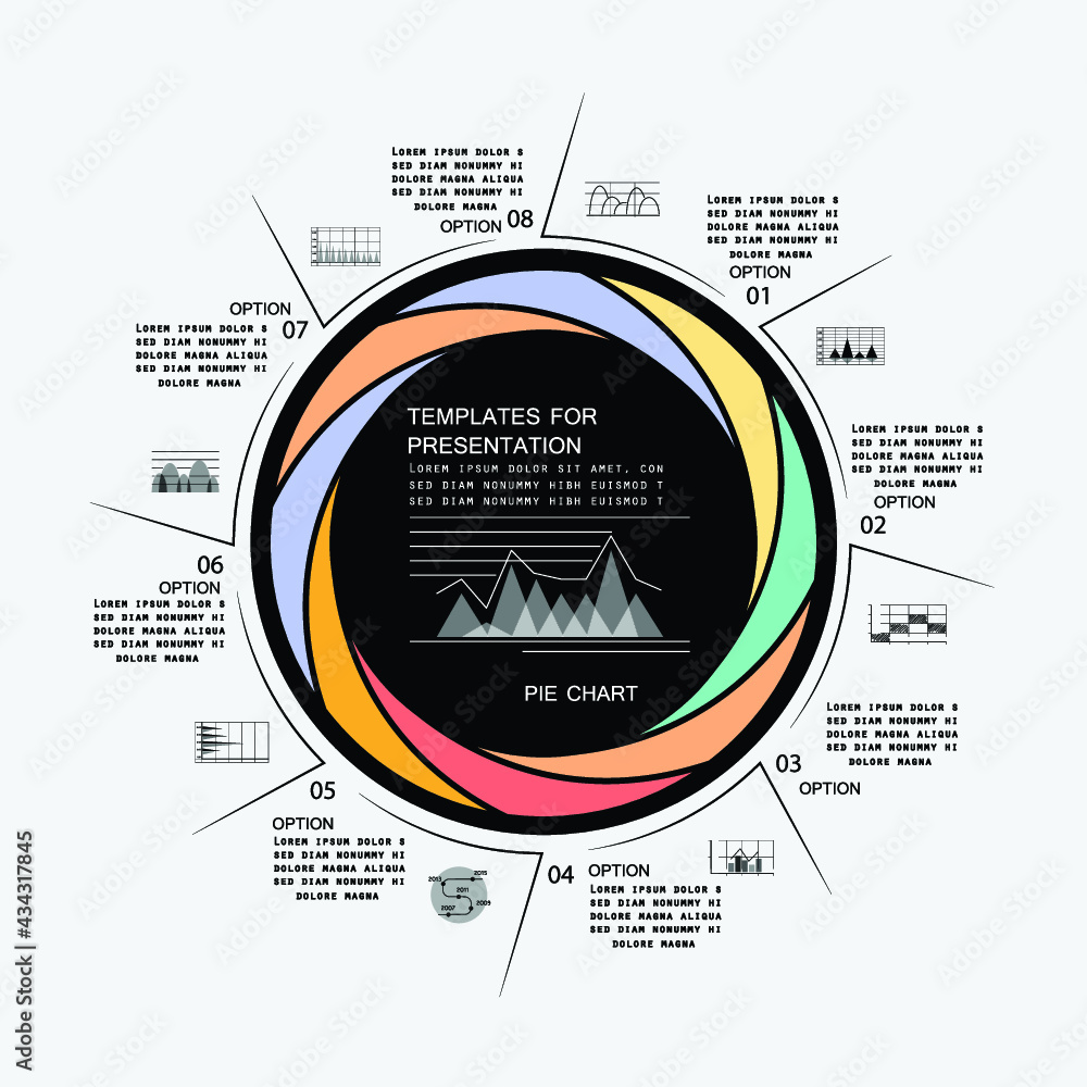 Set of different charts and templates for infographic Stock Vector ...