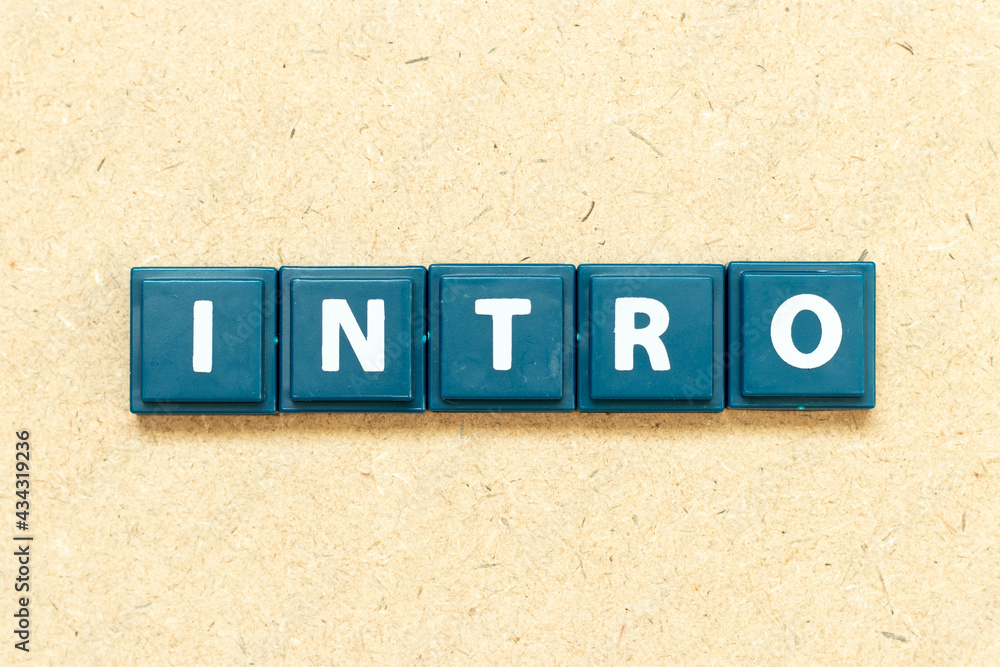 Tile alphabet letter in word intro on wood background Stock Photo ...