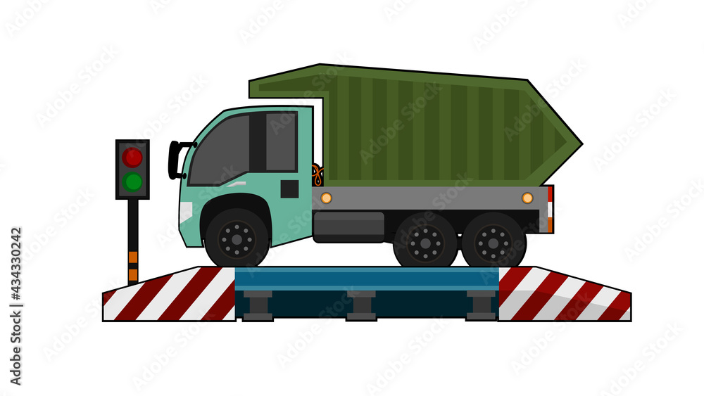 Cartoon Getting Weighed