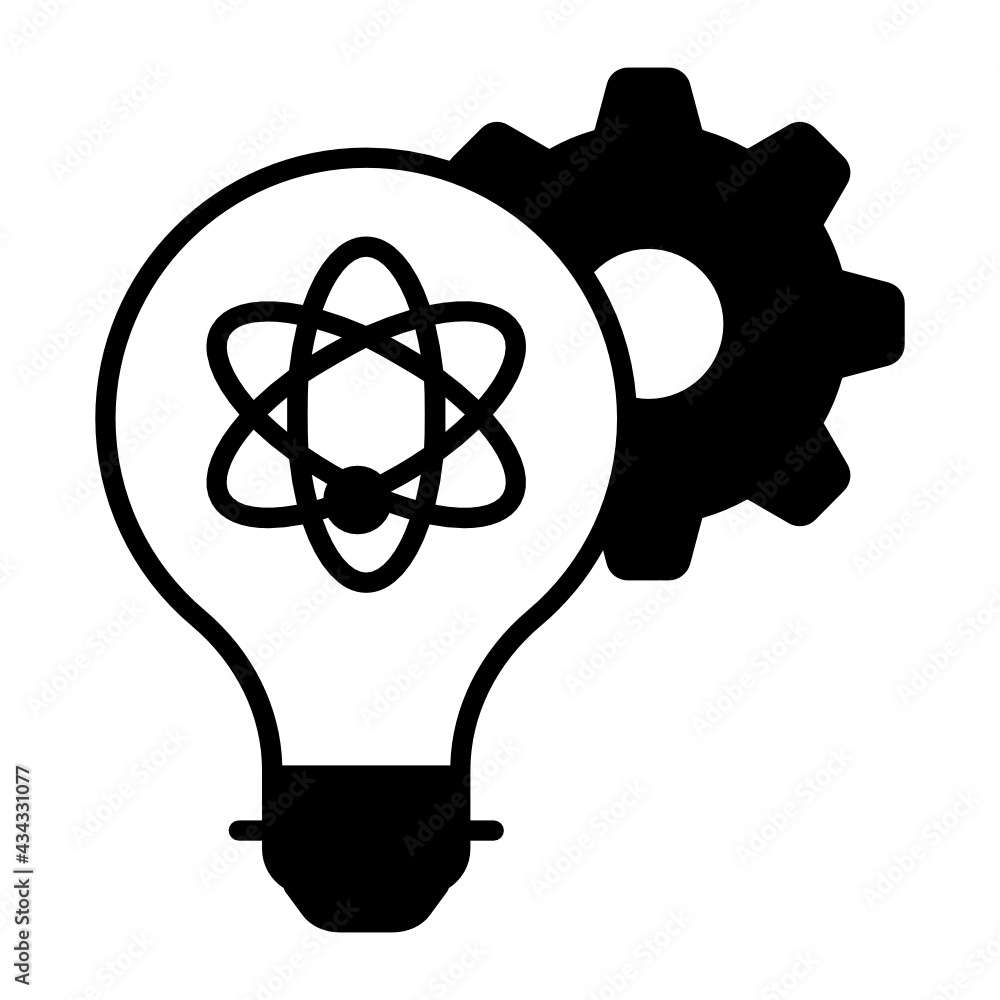 Industrial Innovation Concept, 4ir Vector line Icon Design, Internet of ...