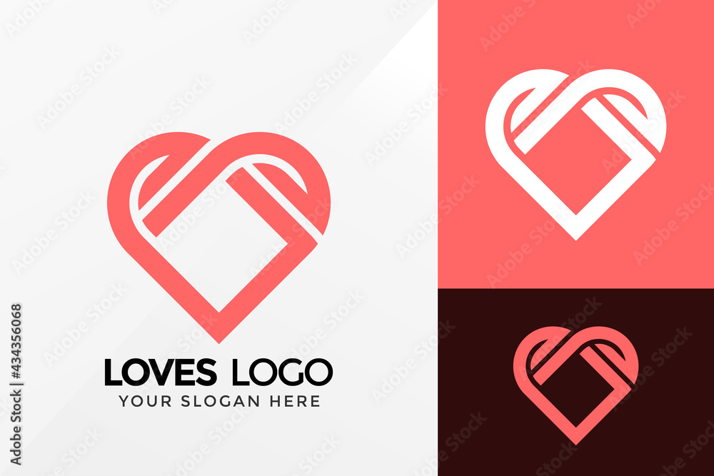 Abstract Love Logo Design, Brand Identity logos vector, modern logo ...