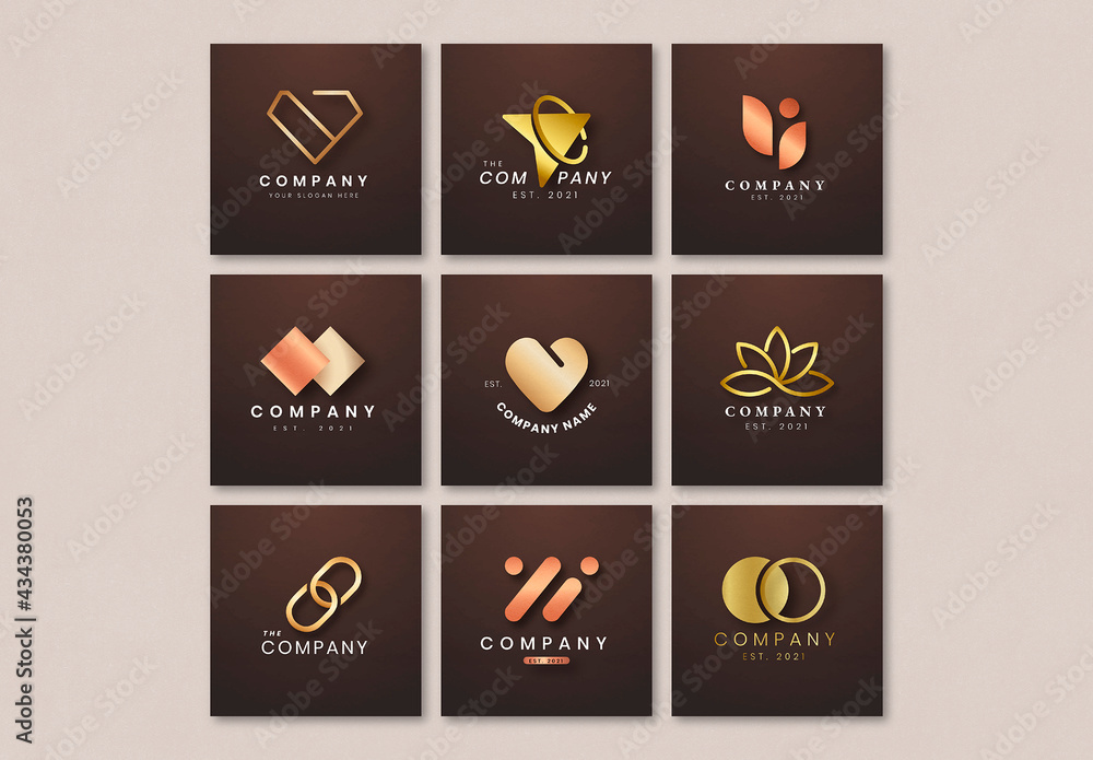 Collection of Business Logo Design Stock Template | Adobe Stock
