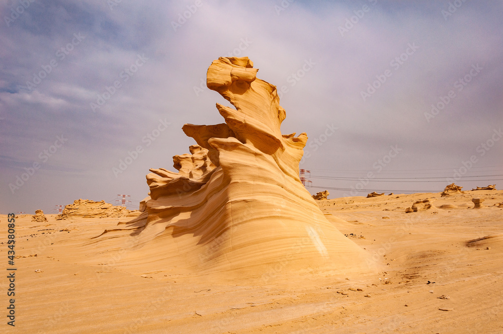 Sand Sculptures in the desert of UAE Stock Photo | Adobe Stock