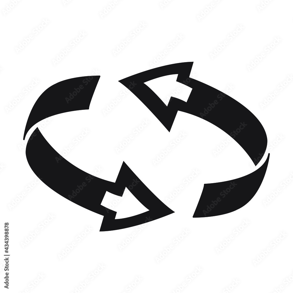 rotation icons. rotation symbol vector elements for infographic web ...