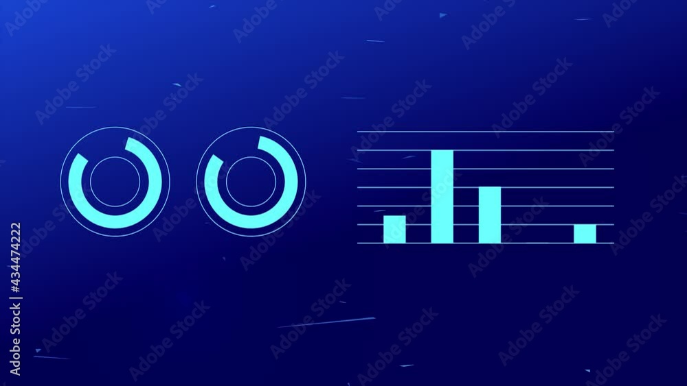 KPI data analysis, diagram, graph and chart monitoring. Business ...