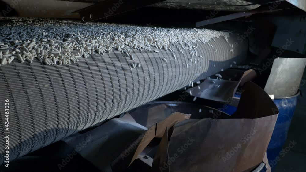 Different stages of manufacturing an industrial catalyst Stock Video ...