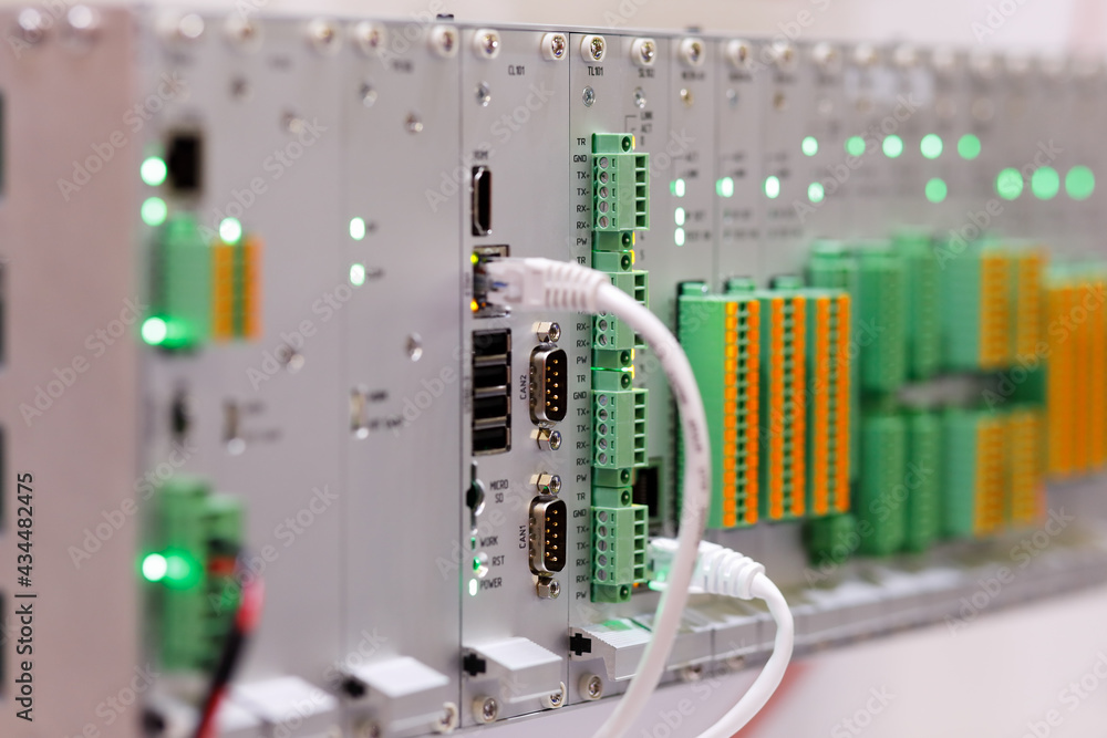 industrial PLC based modular controller system foto de Stock | Adobe Stock industrial PLC based modular controller system foto de Stock | Adobe Stock