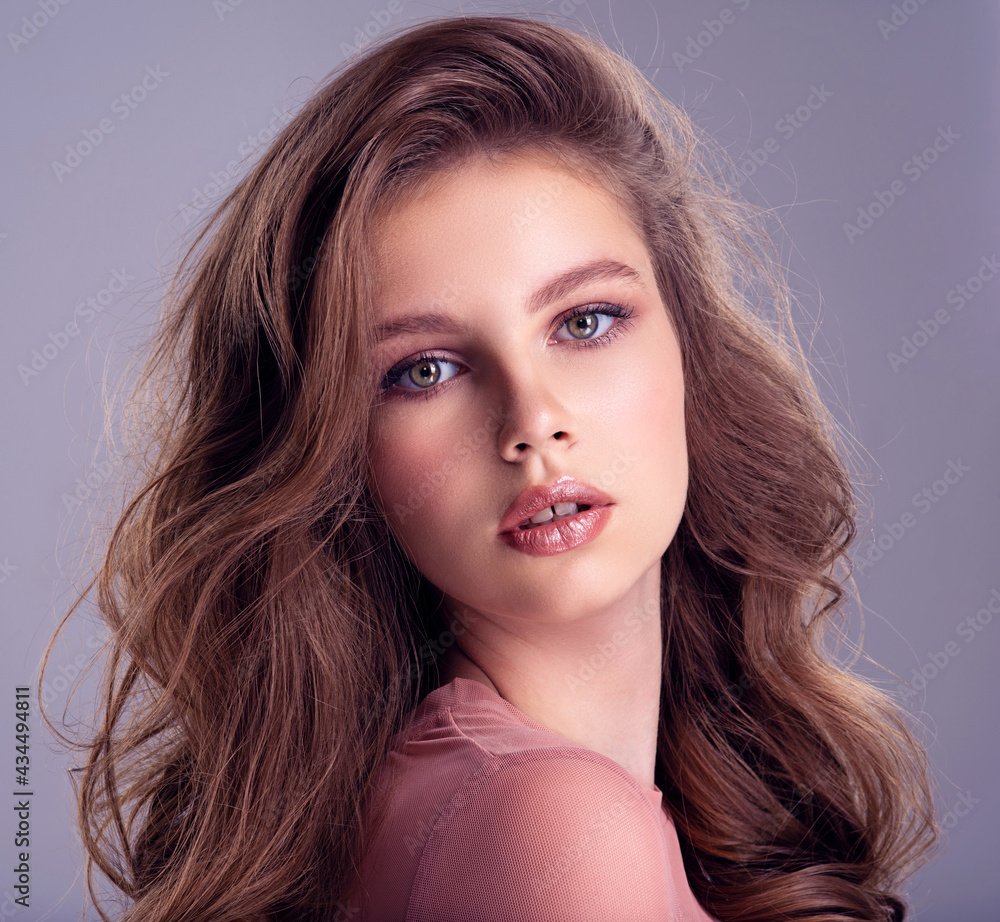 Dark Brown Hair Girl Posing