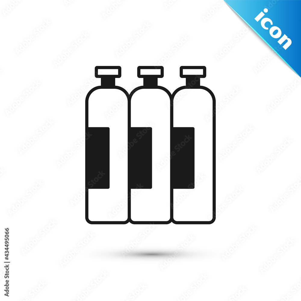 Grey Industrial gas cylinder tank for all inert and mixed inert gases ...