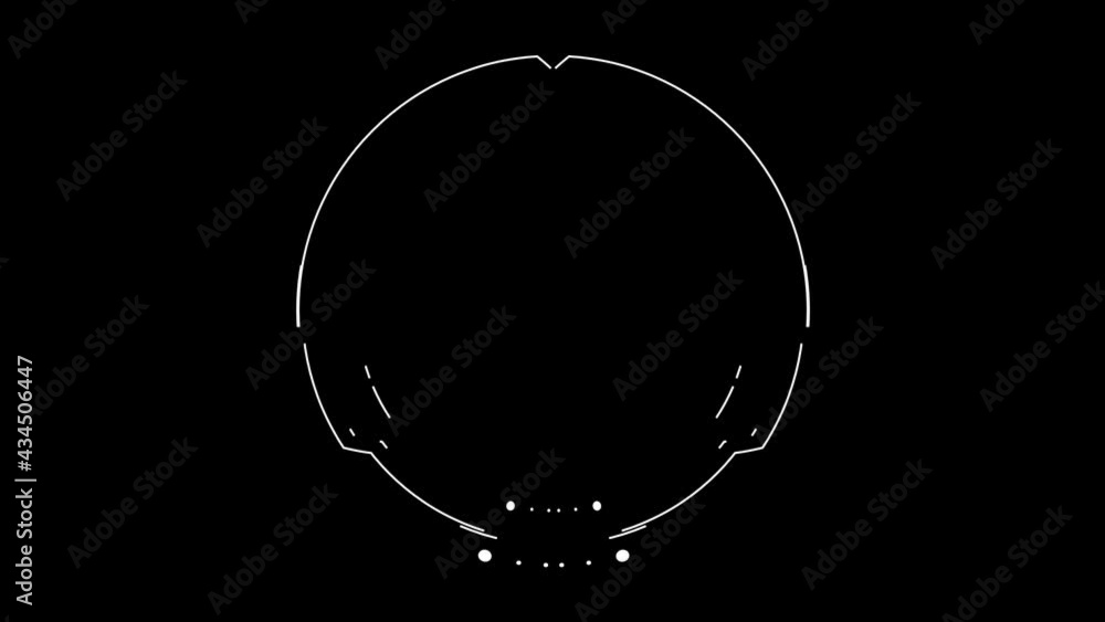 HUD element digital - pending loading screen - loop with loopable ...