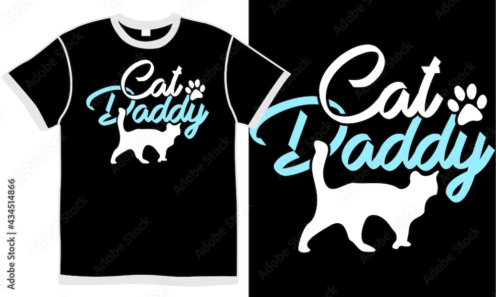 cat daddy, happy birthday card, father greeting, cat daddy design ...