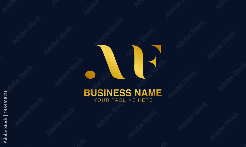 AF A F initial logo | initial based abstract modern minimal creative ...