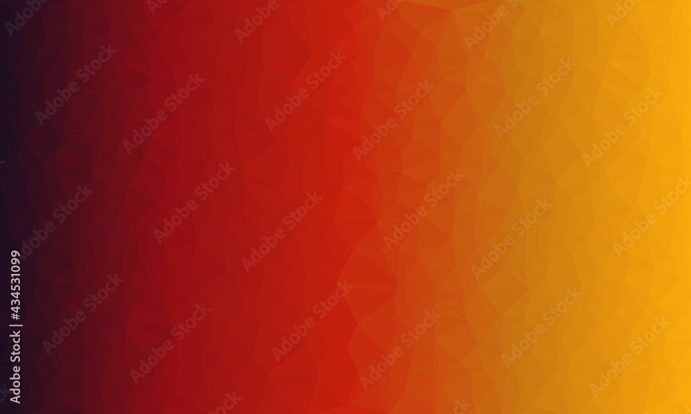 Abstract red and yellow gradient background with poly pattern Stock ...