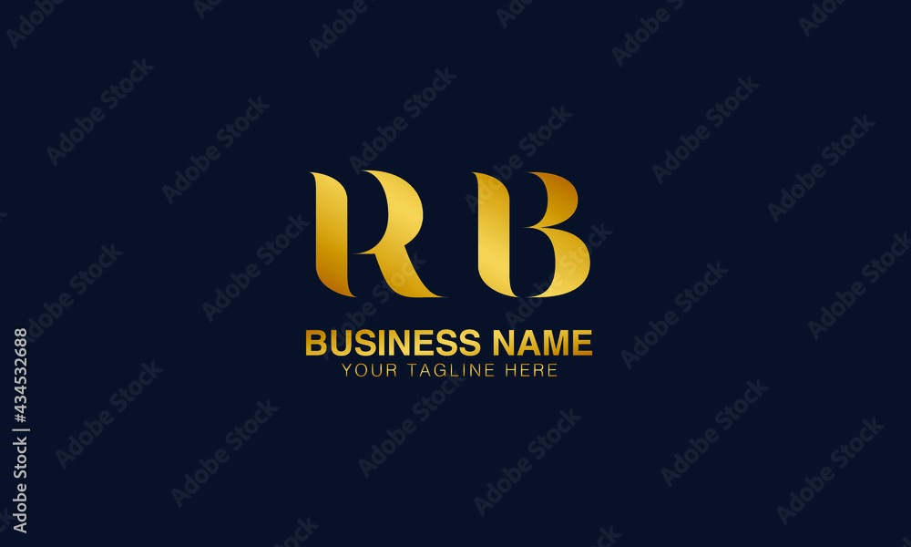 RB R B initial logo | initial based abstract modern minimal creative ...