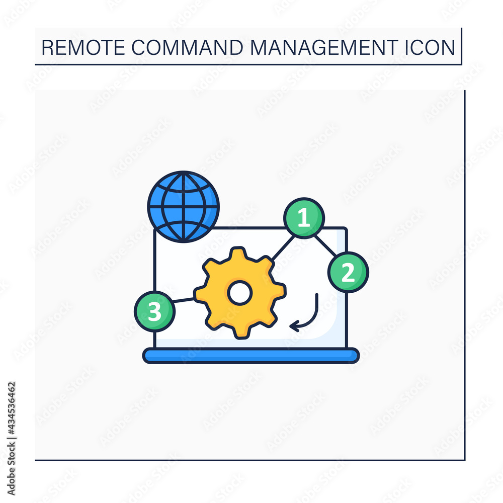 Manage priorities color icon. Online working. Priority execution works ...