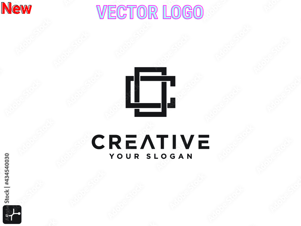 CO Logo design Illustrations Vectors. company business, Letters OC, C O ...