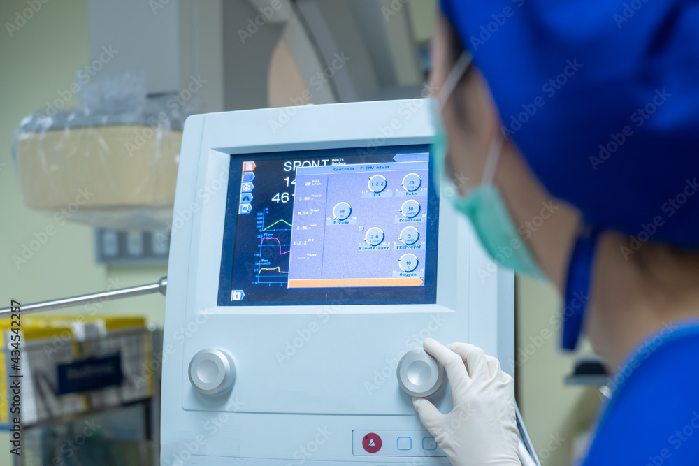 Medical ventilator intensive care unit for covid-19 coronavirus ...