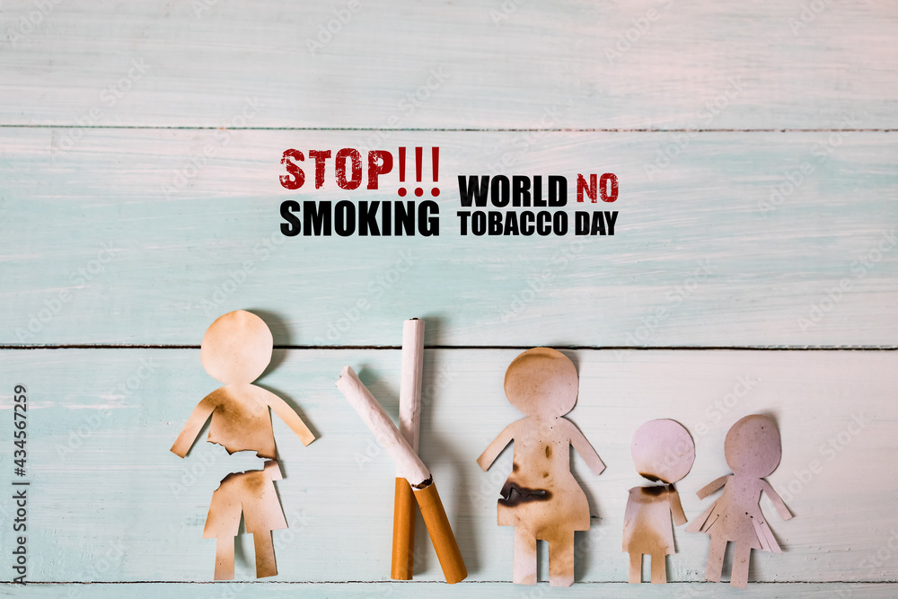 Quit smoking for life on World no Tobacco day concept. World no tobacco ...