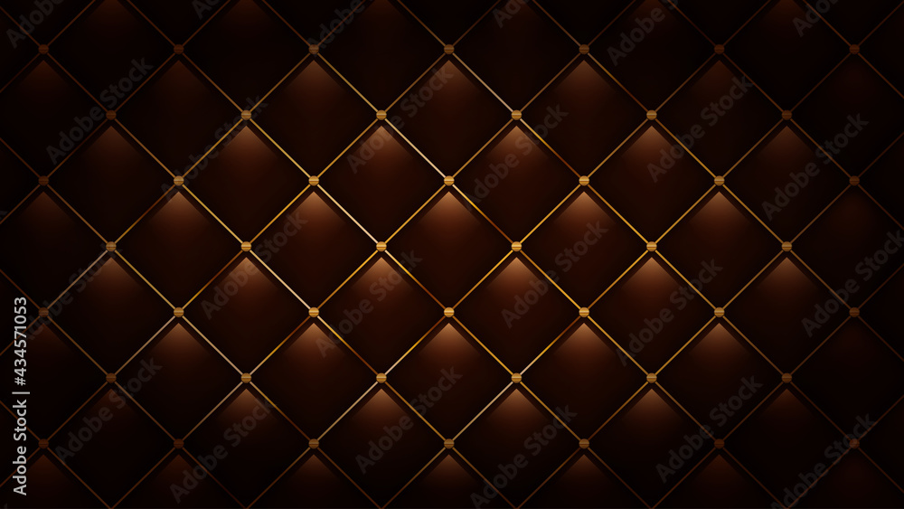 Luxury leather texture. The texture of the brown leather is tied with ...