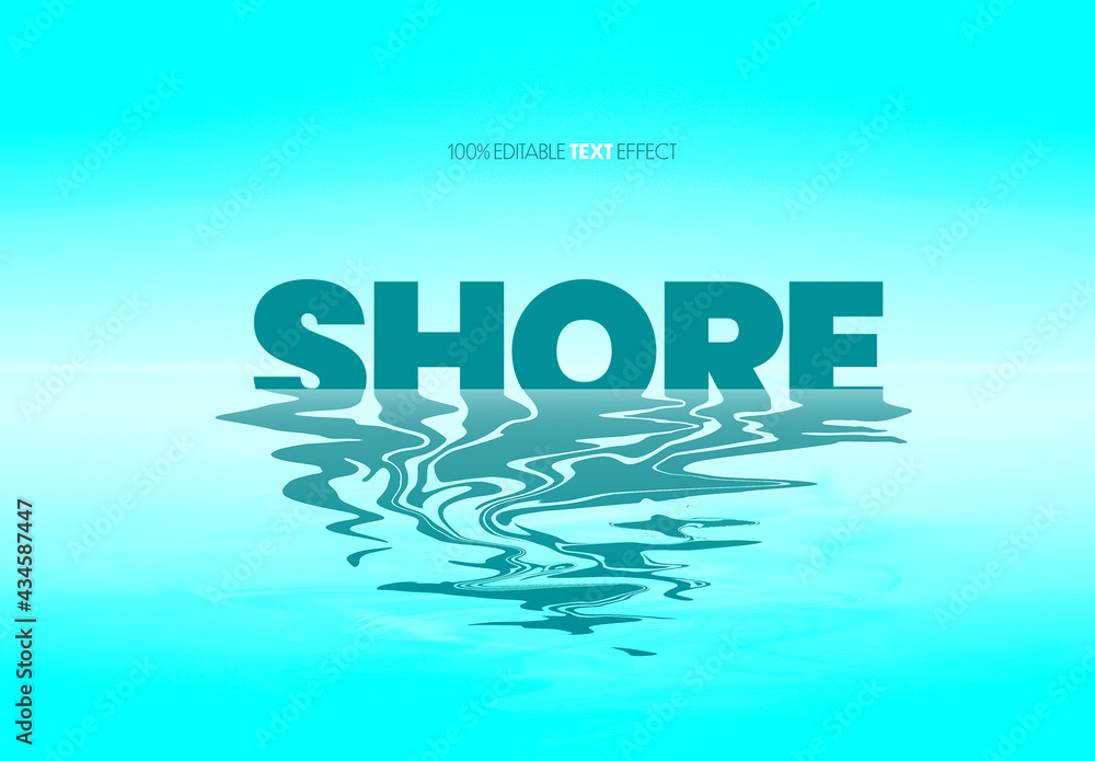 Water Ripple Text Effect สต็อกเทมเพลต | Adobe Stock