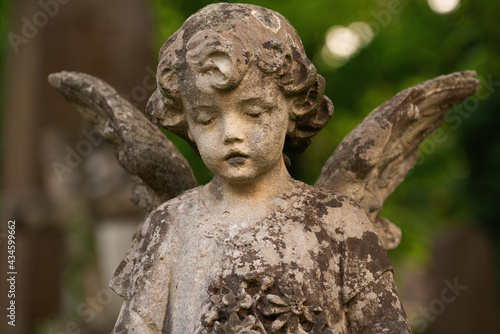 Sad Baby Angel Statue