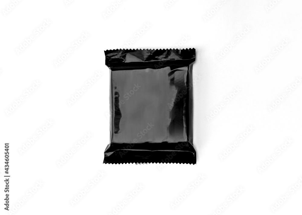 Chocolate packaging blank pack empty template isolated on white ...