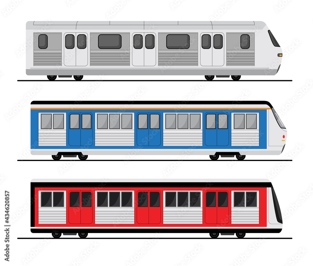 Subway Train Vector