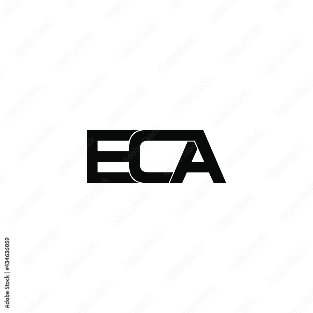 eca letter original monogram logo design Stock Vector | Adobe Stock
