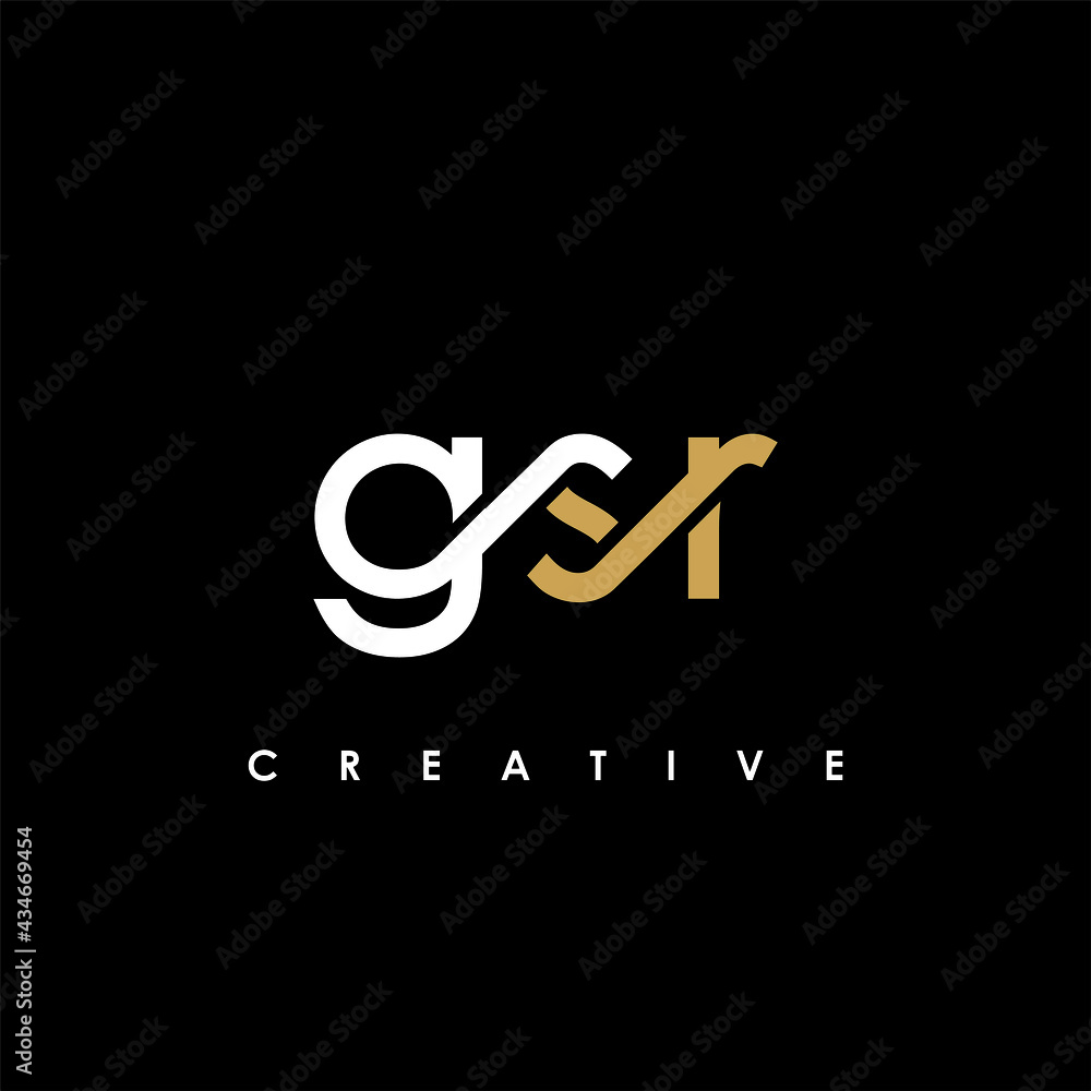 GSR Letter Initial Logo Design Template Vector Illustration Stock ...