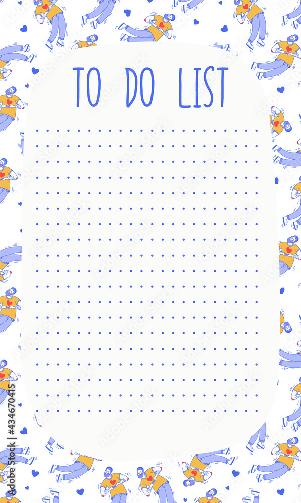 To do lists simple design with trendy background. Template for agenda ...