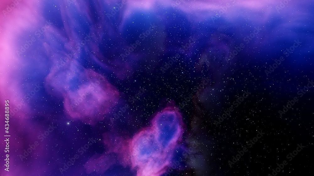 red-violet nebula in outer space, horsehead nebula, unusual colorful ...