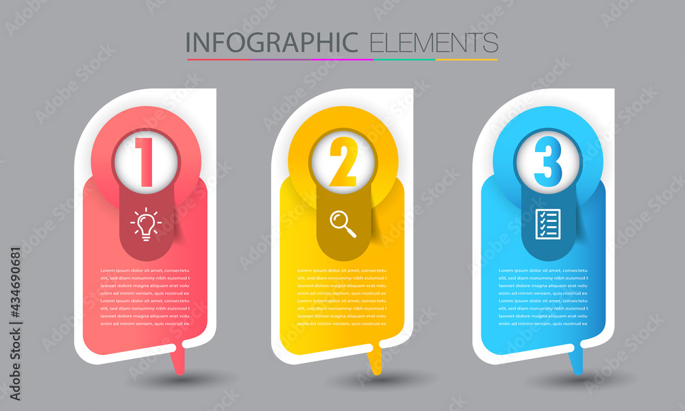 modern text box template, banner Infographics Stock Vector | Adobe Stock