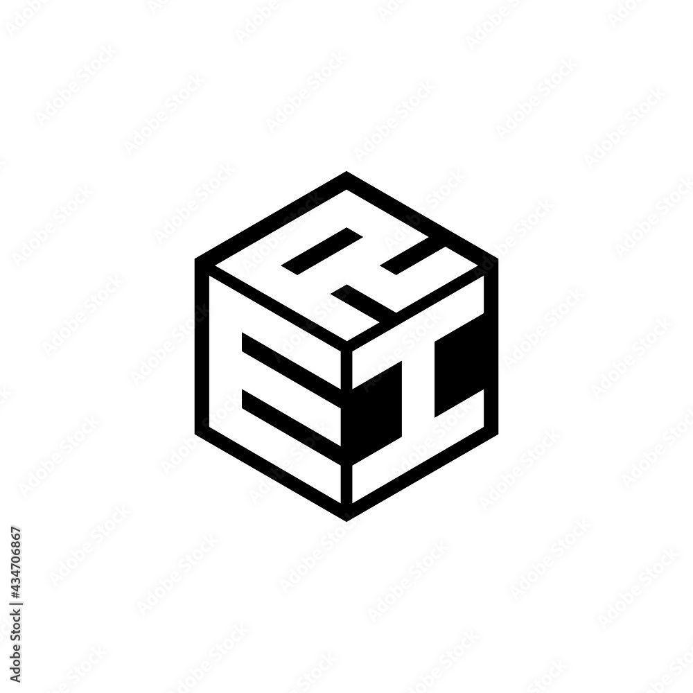 Vecteur Stock EIR letter logo design with white background in ...
