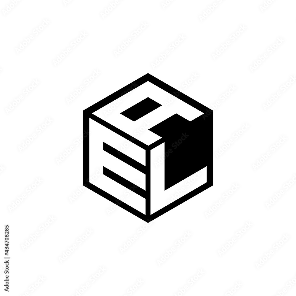 ELA letter logo design with white background in illustrator, vector ...