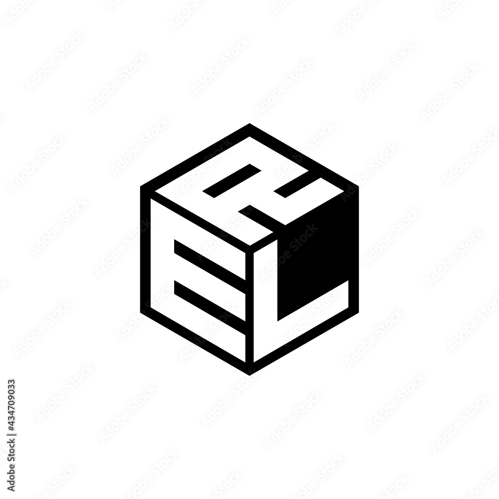 ELR letter logo design with white background in illustrator, vector ...