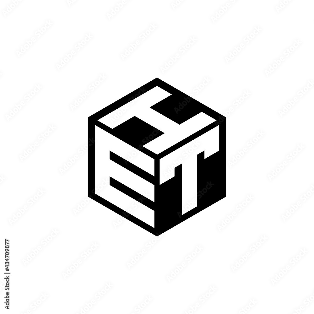 ETI letter logo design with white background in illustrator, vector ...