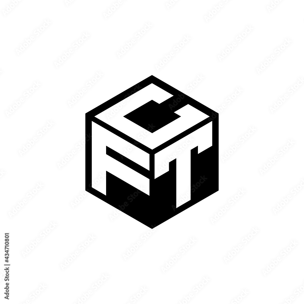 FTC letter logo design with white background in illustrator, vector ...